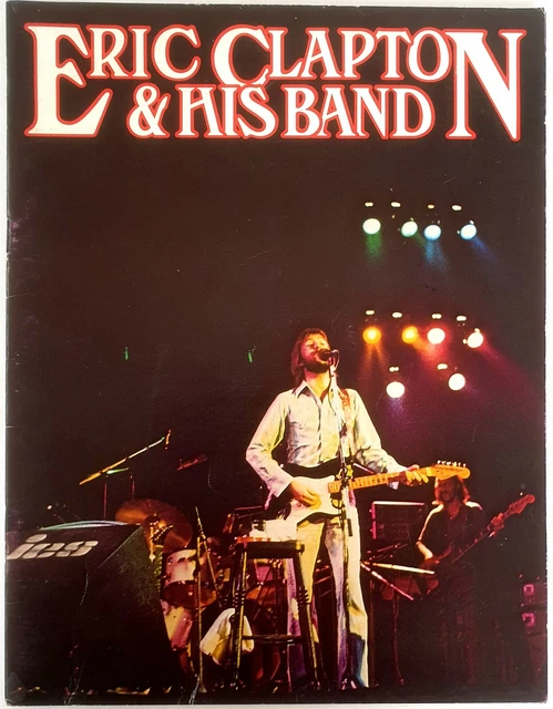 ERIC CLAPTON & HIS BAND 1975 Australian Tour Souvenir Program 20 APRIL ...