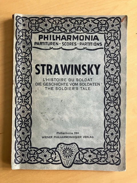 PARTITION DE POCHE Stravinsky dédicacée Par Marius Constant L’Histoire ...