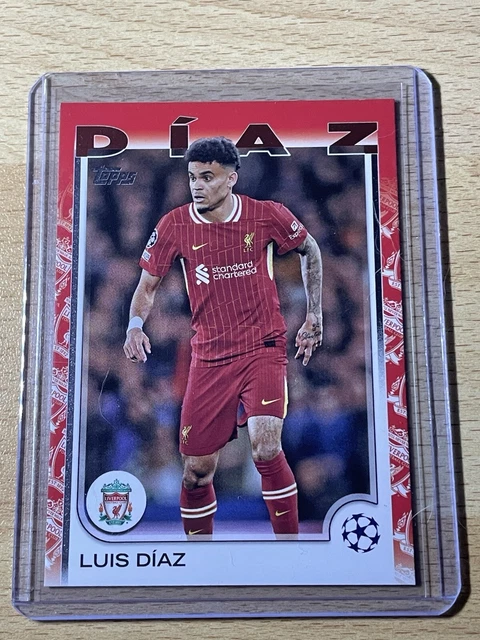 TOPPS UCC FLAGSHIP 2024 2025 Luis Diaz Liverpool Club Boarder Ultra ...