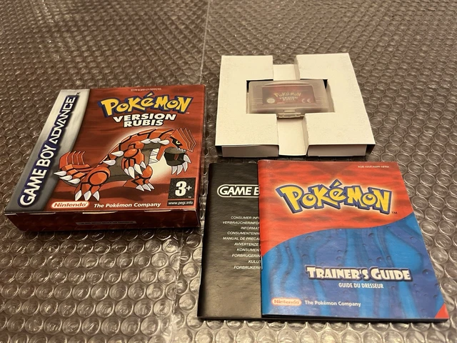 POKÉMON RUBY VERSION Nintendo Game Boy Advance, 2003 Français Original ...