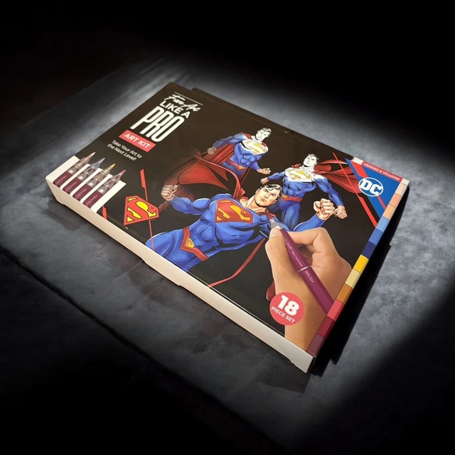 FAN ART SUPERMAN art kit 18pc by Spectrum Noir (26001) £12.99 - PicClick UK