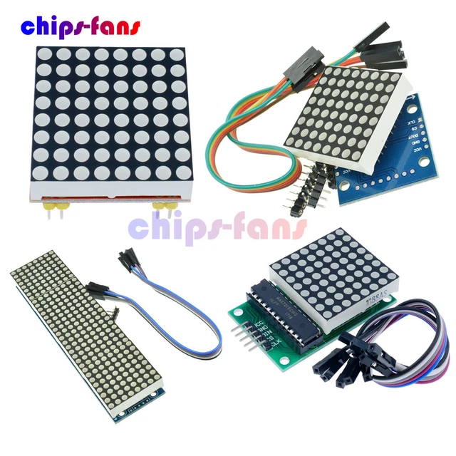 Led Array MAX7219 8x8 LED Dot Matrix Display Module - Compatible With ...
