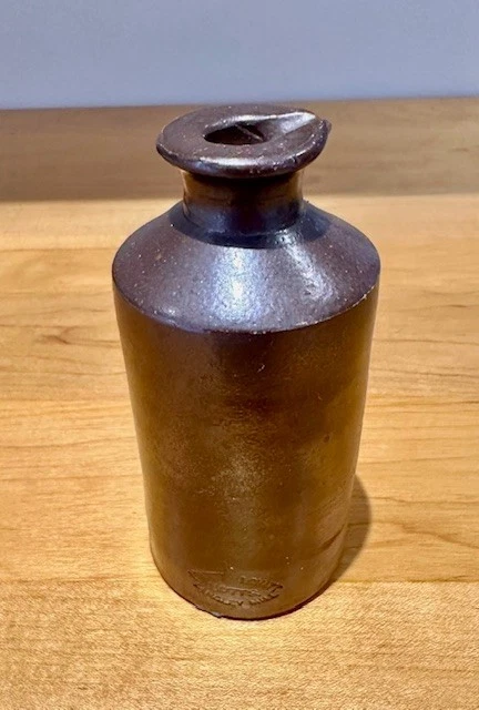 ANTIQUE SALT TREACLE Glazed Stoneware Jar Lovatt Langley Mill Derbys ...