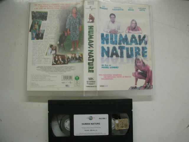 HUMAN NATURE, TIM Robbins Patricia Arquette Rhys Ifans 2001 VHS Italien ...