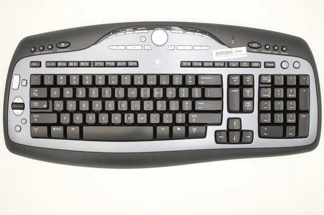 LOGITECH WIRELESS KEYBOARD MX3000 MX 3000 CORDLESS MULTIMEDIA No USB ...