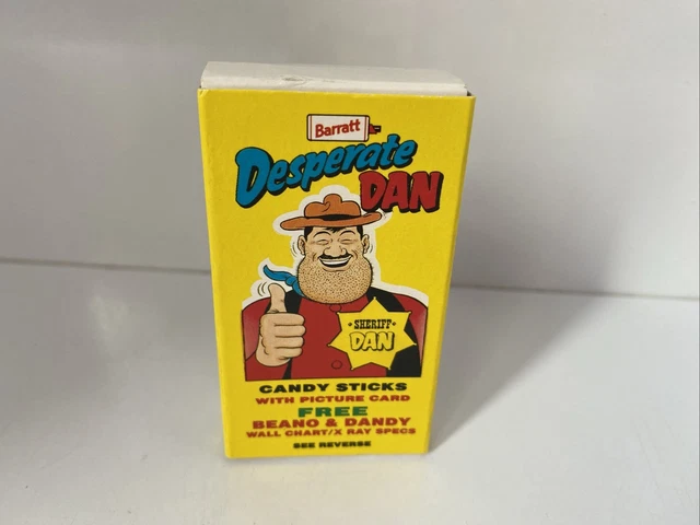 DANDY DESPERATE DAN Barratt Candy Sticks Box Sweet Wrapper 1990 £4.99 ...