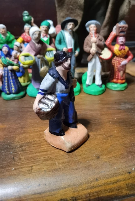 SANTONS DE PROVENCE le Pecheur du village 9 cm... EUR 4,85 - PicClick FR