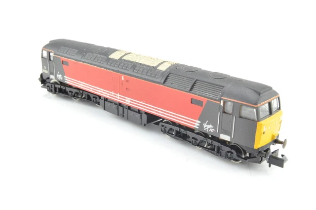 GRAHAM FARISH N Gauge Virgin Red/Black Class 47 47822 - Customised ...