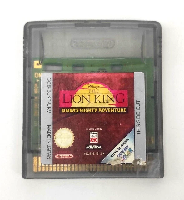 DISNEY'S THE LION King: Simba's Mighty Adventure - NINTENDO GAME BOY ...