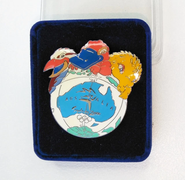 SALE! 2000 SYDNEY Olympic Games Oversize Map Mascots Atop the Globe ...