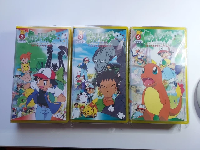 POKEMON POCKET MONSTERS VHS Cassette Bundle Lot - Volume 2 3 6 ...