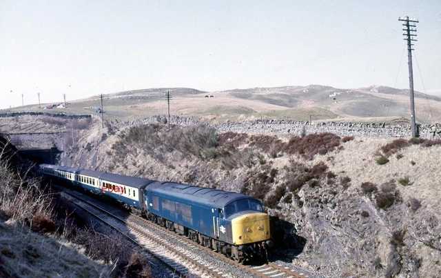 ORIGINAL 35MM SLIDE BR Class 45 no.45132 at Birkett tunnel +rights for ...