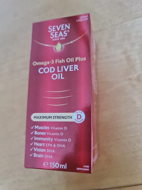 SEVEN SEAS COD Liver Oil Extra MAX Strength Liquid 150ml Pls See ...