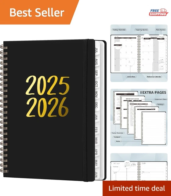 PLANNER 2025-2026, JULY 2025 - June 2026 Daily Weekly and Monthly ...