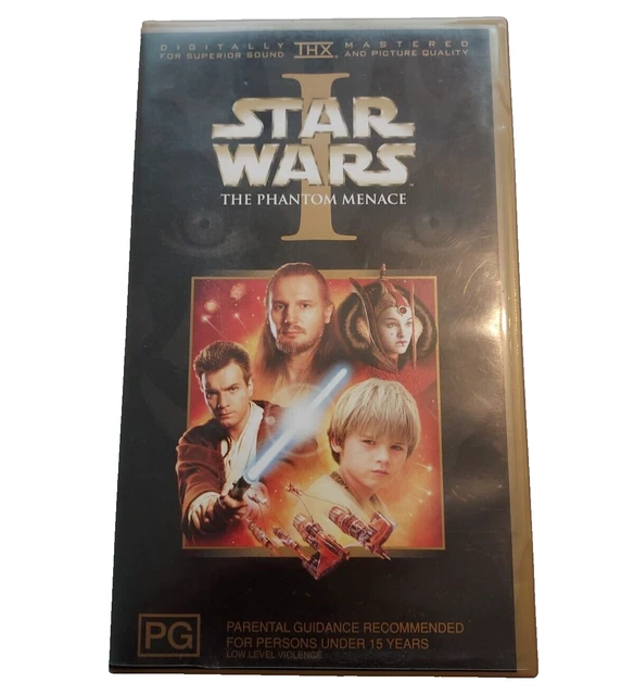 STAR WARS EPISODE 1 The Phantom Menace PAL VHS With Original ...