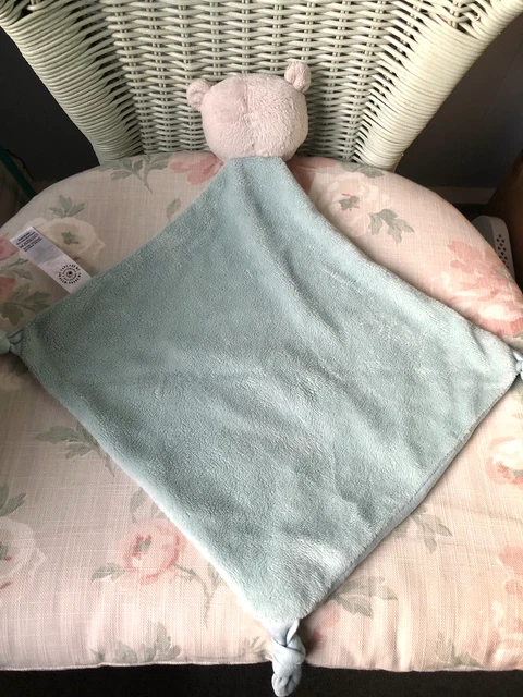 ASDA GEORGE GREEN Stars Teddy Bear Comforter Blankie Soft Toy Soother ...