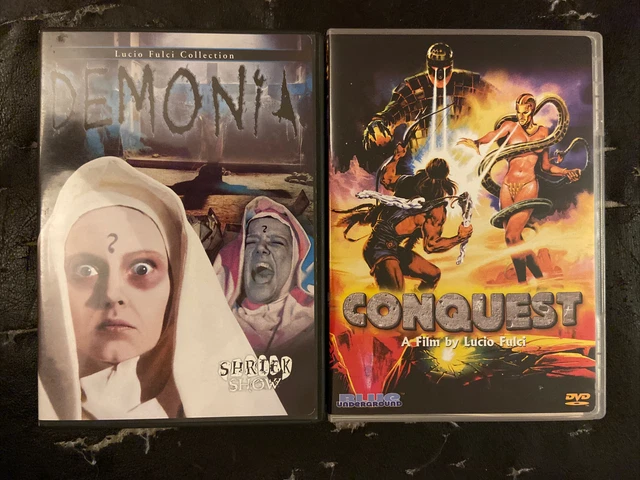 LUCIO FULCI DVD LOT Demonia Conquest Horror Gore Shriek Show Blue ...