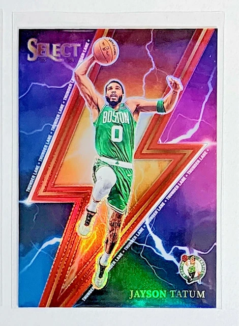 2023-24 PANINI SELECT Jayson Tatum Thunder Lane Argento Prizm SP #14 Boston EUR 1,85 - PicClick IT