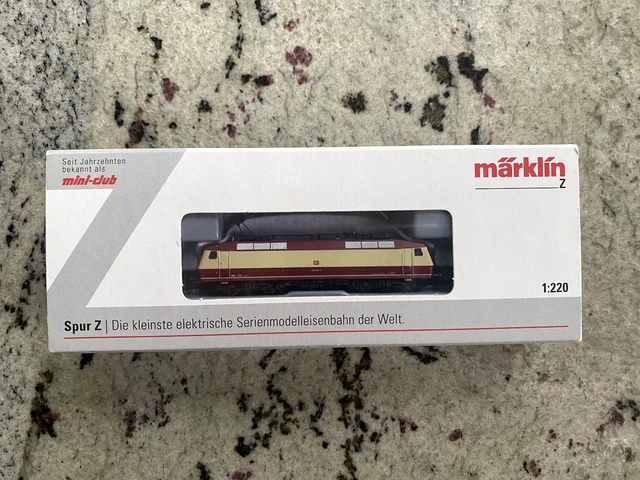 MÄRKLIN 88527 ELEKTROLOKOMOTIVE Baureihe 120 der DB Spur Z Miniclub Neu ...