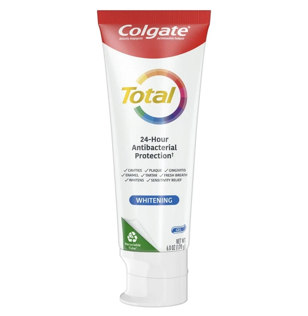 2 COLGATE TOTAL Whitening Toothpaste, 6 oz. And 1 Kid Bubble Fruit 4 ...