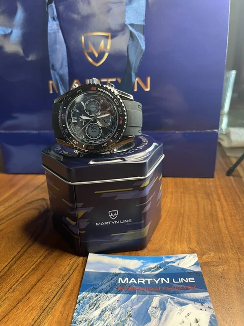 OROLOGIO MARTYN LINE Dual Time Chronograph Edizione Speciale Cod.89 PT ...