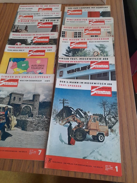 ZEITSCHRIFT DER DEUTSCHE Straßenverkehr 1967 DDR, 12 Hefte komplett EUR ...