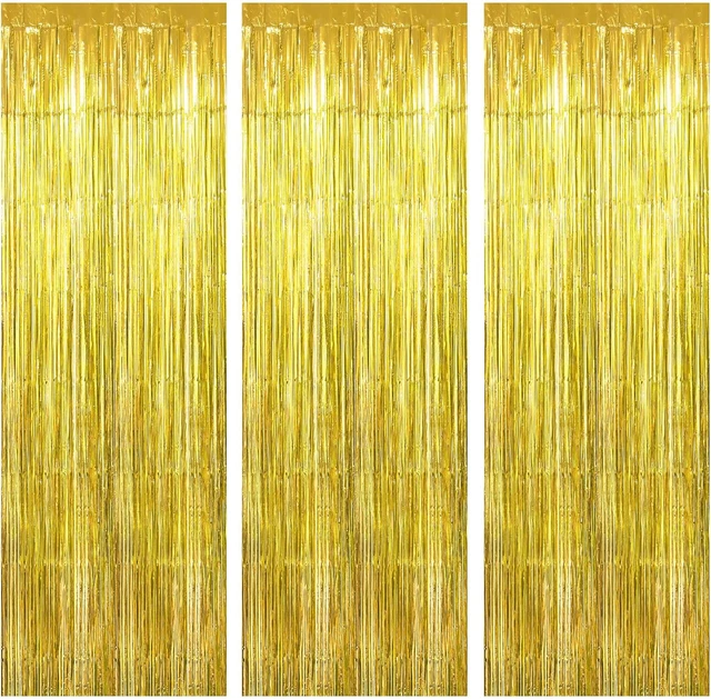 FOIL CURTAINS, PHOTO Booth Backdrop Tinsel Curtain Streamer for ...