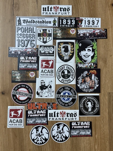28X AUFKLEBER EINTRACHT Frankfurt Ultras Sammlung SGE Sticker EUR 25,99 ...