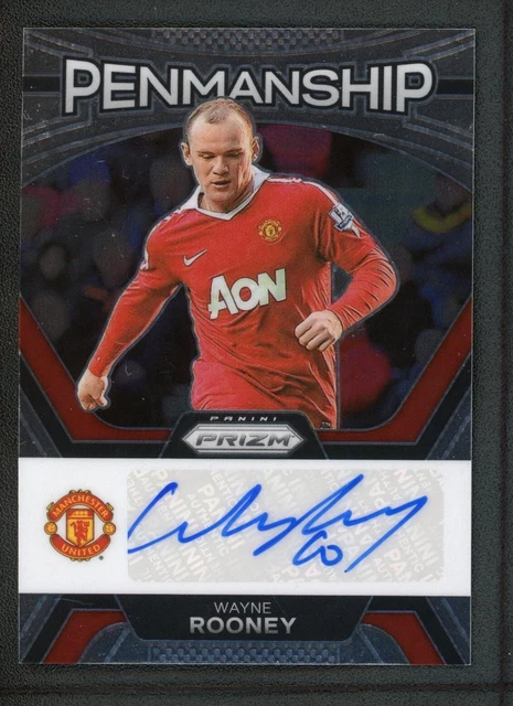 2023-24 WAYNE ROONEY Auto Panini Prizm Premier League Penmanship ...