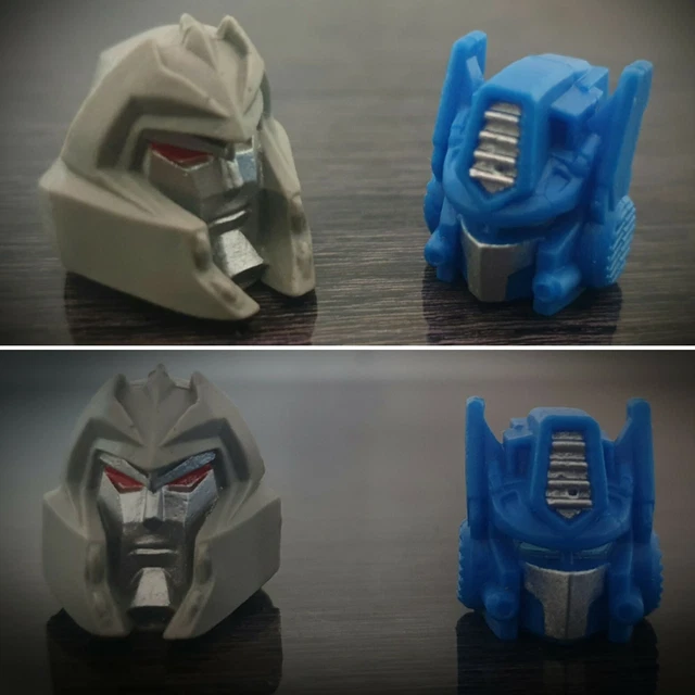 MODELLINO TRANSFORMERS G1 Megatron & Optimus Prime Mashers Heads Hasbro ...