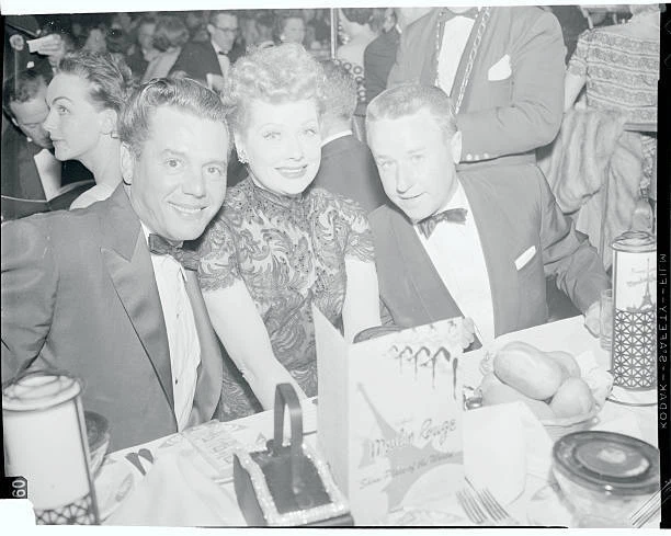 PORTRAIT OF LUCILLE Ball, Desi Arnaz and George Gobel 1955 Photo $9.00 ...