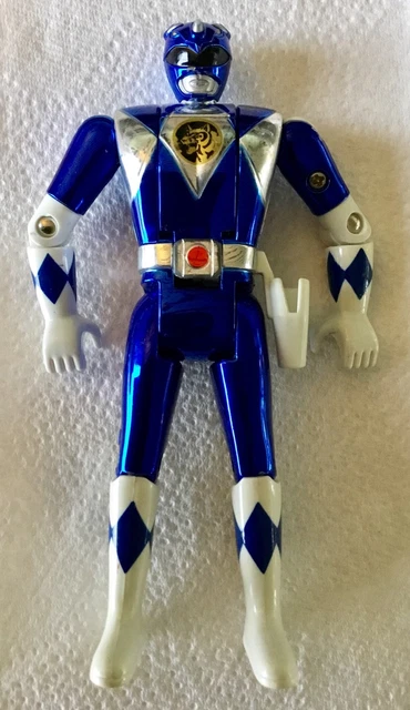 POWER RANGERS TRANSFORMING shiny blue ranger Vintage action figure ...