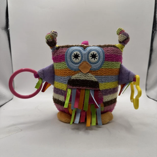 JELLYCAT KNITTED HOOT OWL Jelly Kitten Soft Plush Toy with Hoops ...