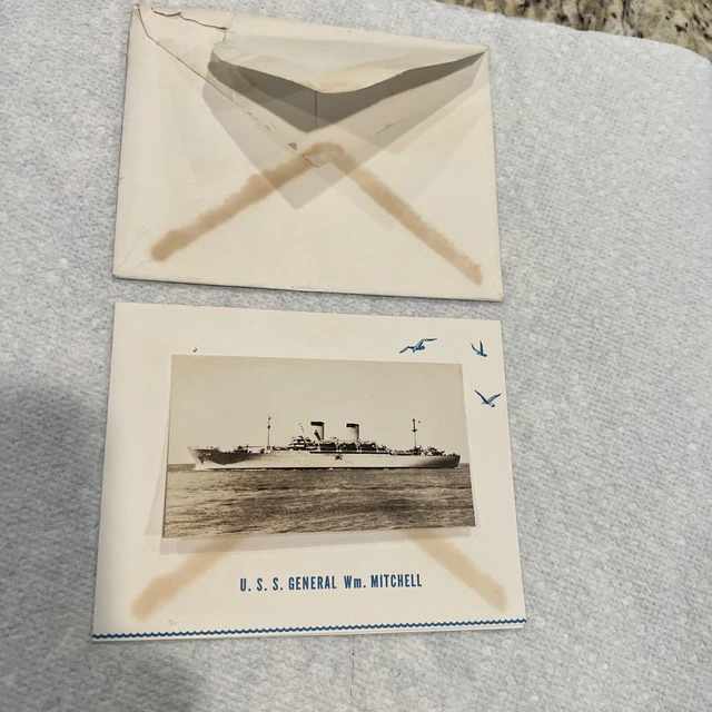 USS GENERAL W A Mann US Navy Ship WW2 Korean War Photo Greeting Card # ...