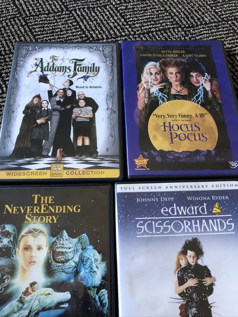 REVENTE LOT DVD Hocus Pocus Edward Cissorhands Addams Family The ...