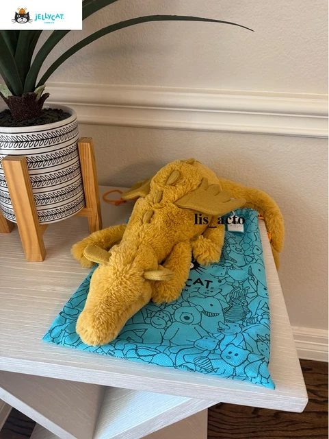 JELLYCAT GOLDEN DRAGON: 50CM Fluffy Collectable Plush Cuddly Toy With ...