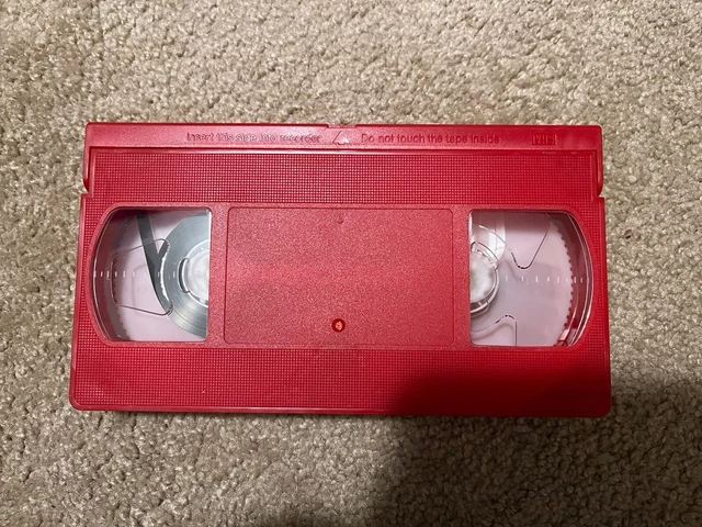 VNTG VHS RED Colored Tape Shell Swap Project Blood Film Movie Case No ...
