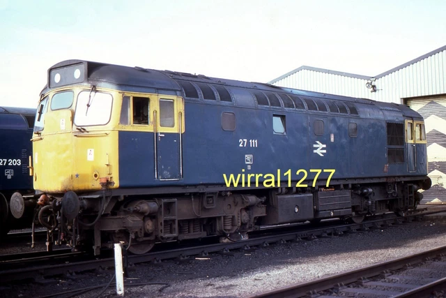 6X4 RAILWAY PHOTOGRAPH Class 27 27111 at Haymarket 07.77 £1.80 ...