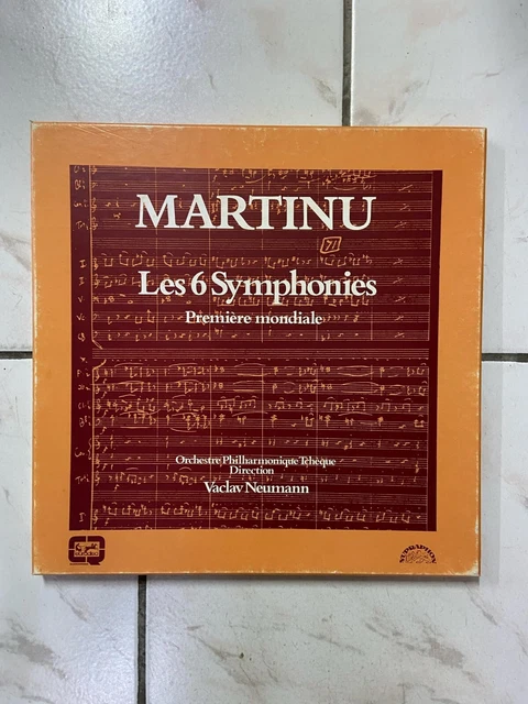 COFFRET VINYLES MARTINU Les 6 Symphonies Premiére mondiale Neumann EUR ...