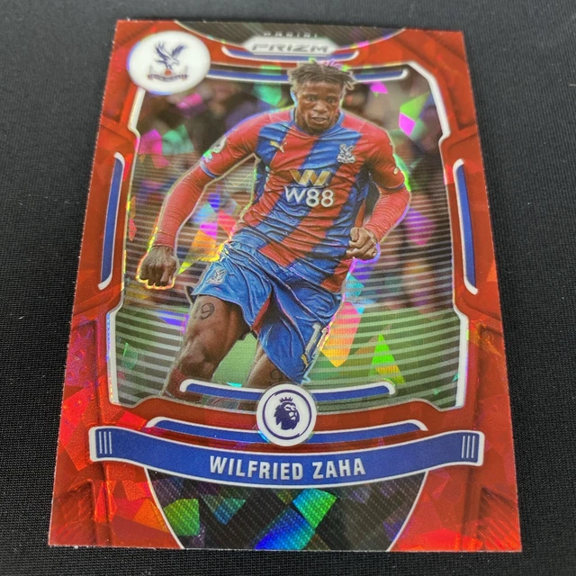 2021-22 PANINI PRIZM Premier League WILFRIED ZAHA glace craquée rouge ...