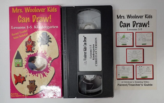 VHS: MRS WOOLEVER: Kids Can Draw: Christian weird bizarre special ...