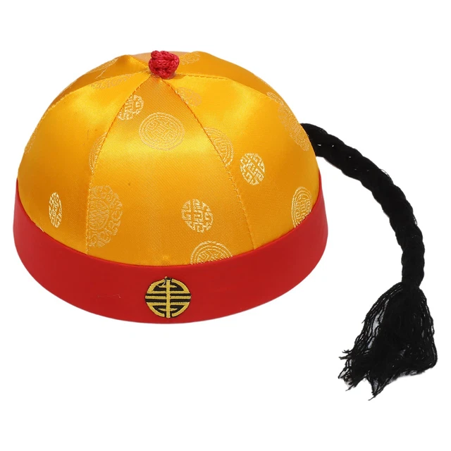 ANCIENT EMPEROR HAT Role Play Dome Cap Dressing Up Cosplay Comfortable ...