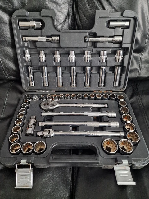 HALFORDS ADVANCED 55 Piece Socket Set 1/2 inch £69.99 - PicClick UK