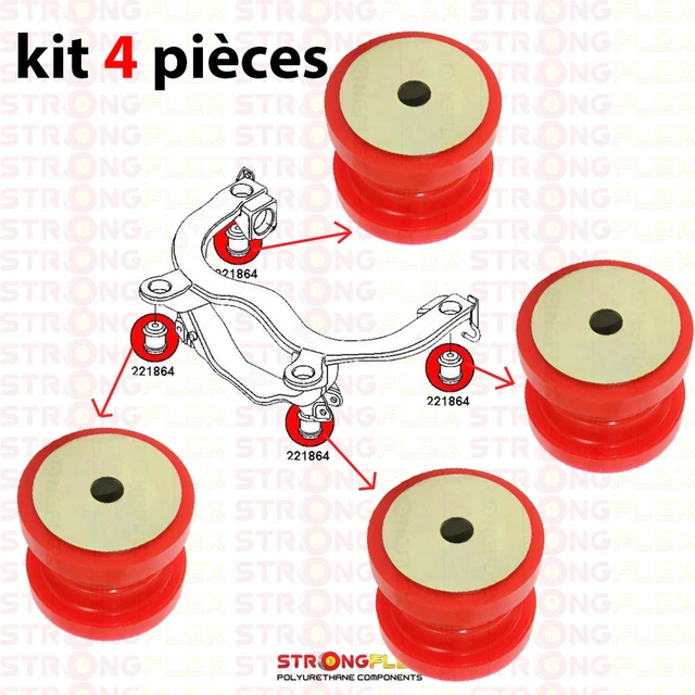 SKODA OCTAVIA 4X4 kit silenblocs de sous châssis arrière 1J0505145B ...