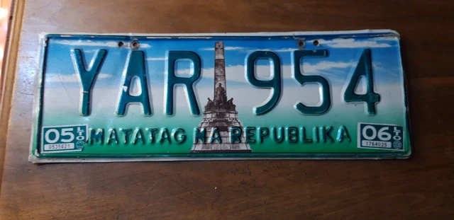 PLAQUE IMMATRICULATION PHILIPPINES license plate Pilipinas Matatag Na ...