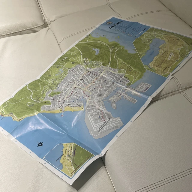 MAPPA POSTER GRAND Theft Auto V Gta 5 Ps4 Ps3 Ps5 Xbox Sony Originale ...