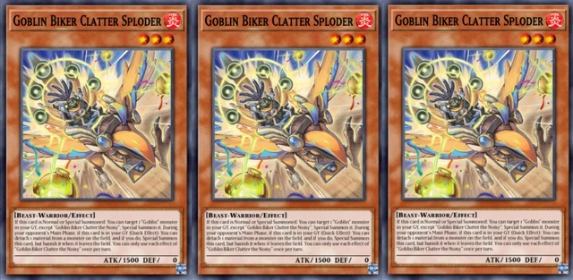 YUGIOH! 3X GOBLIN Biker Clatter Sploder PHNI-EN009 Phantom Nightmare ...