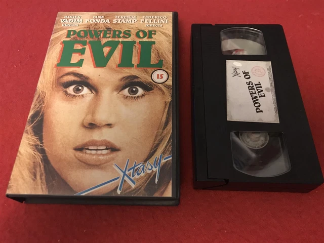 POWERS OF EVIL Aka Spirits Of The Dead:jane Fonda-Vhs Video Big Box Ex ...