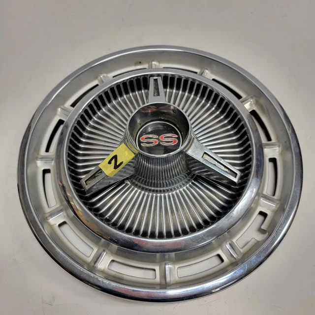 14& CHEVROLET SS Spinner OEM Rim Hubcap Impala Chevelle Super Sport ...