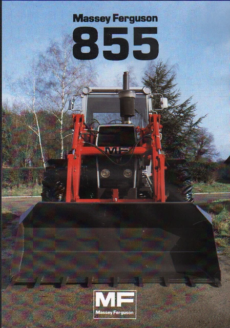 MASSEY FERGUSON &855& Parallel Lift Tractor Front Loader Brochure Leaflet £4.00 - PicClick UK